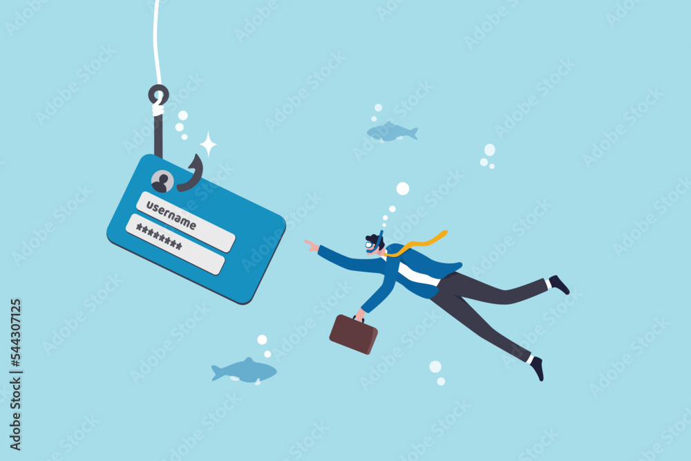 Vetor de Phishing or stealing personal information, fake login screen ...