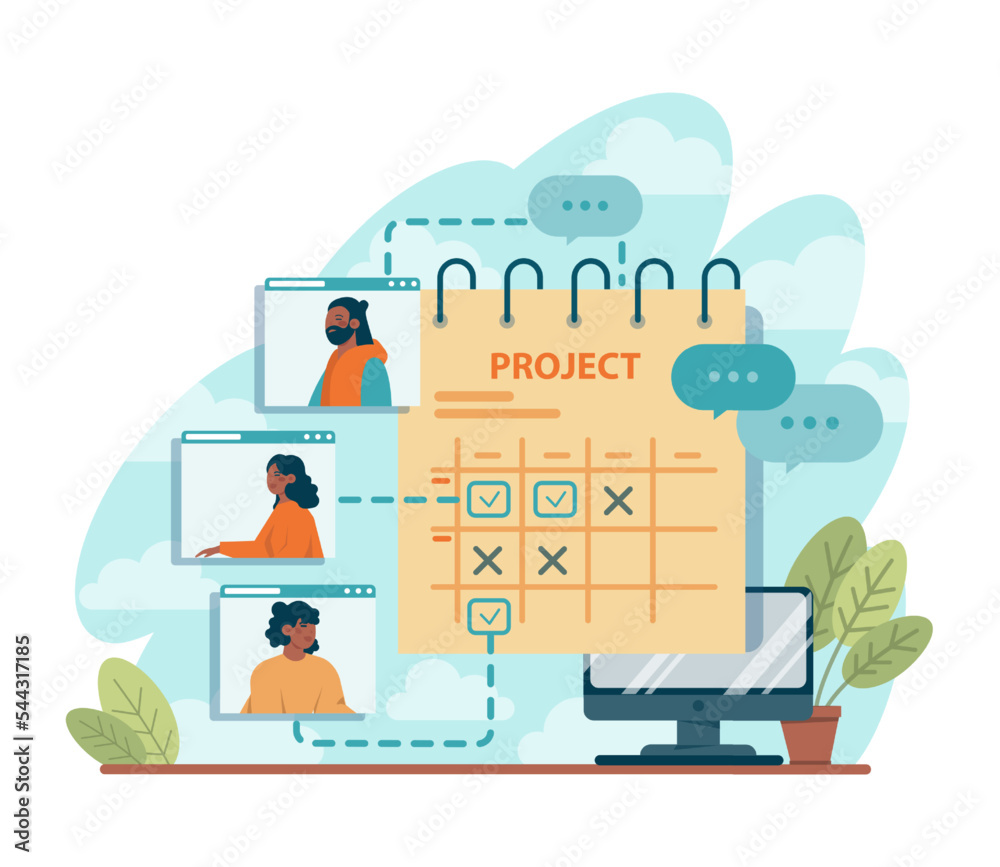 Project tracking concept. Successful business project planning Stock ...