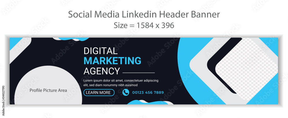 professional Linkedin background design Stock Vector | Adobe Stock