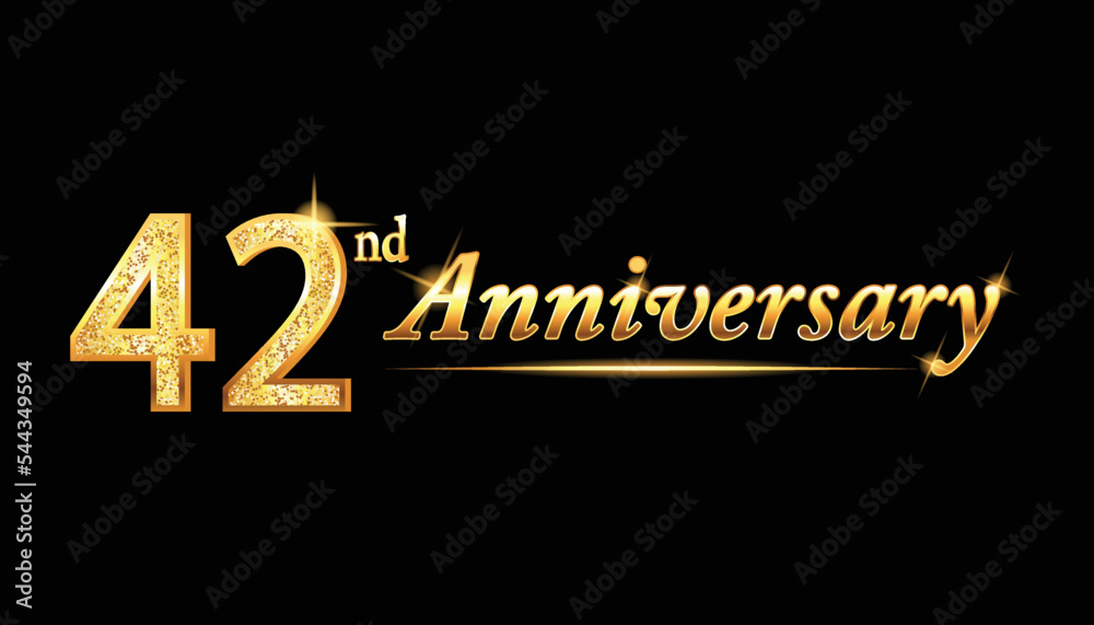 42 anniversary celebration. 42nd anniversary celebration. 42 year ...