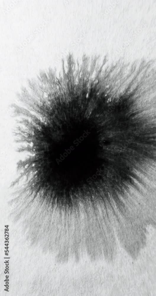Vertical video. Ink drop water. Transition overlay. Watercolor paint ...