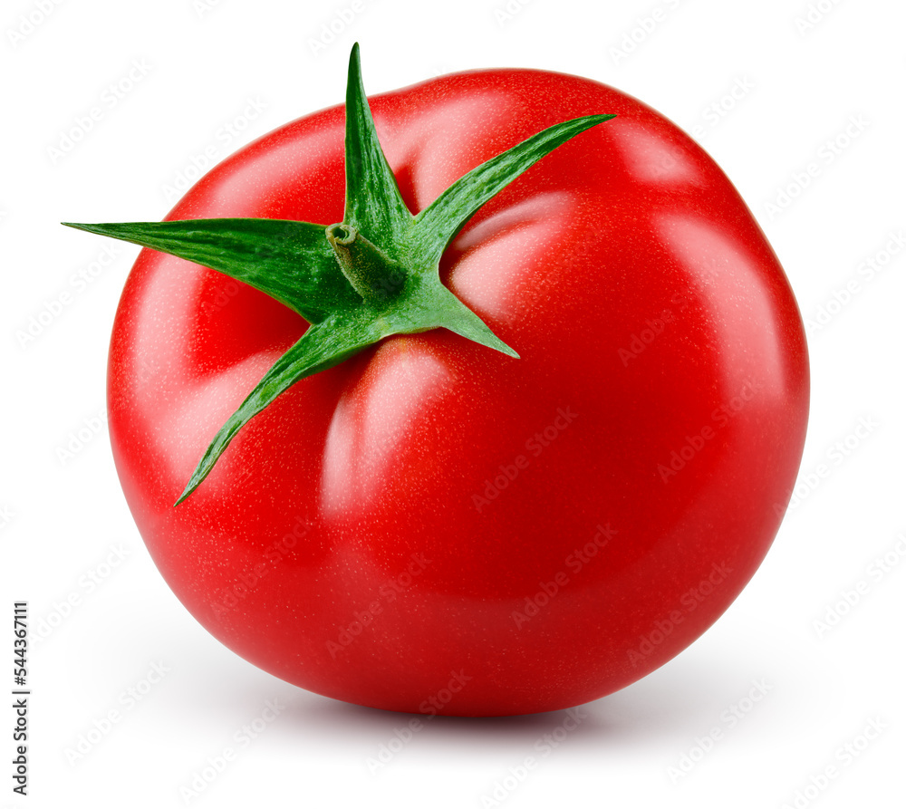 Tomato isolated. Tomato on white background. Perfect retouched tomatoe ...