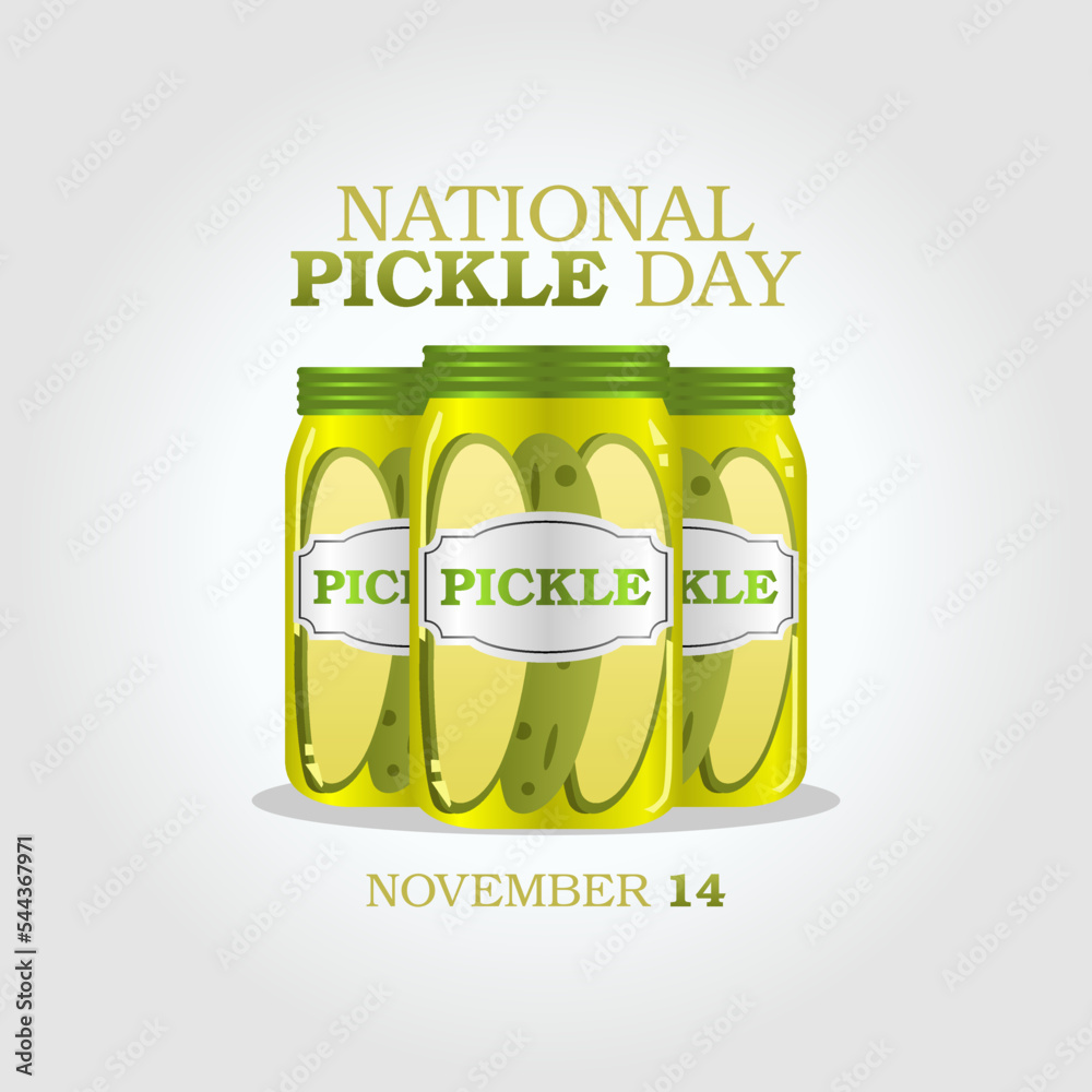 vector graphic of national pickle day good for national pickle day ...