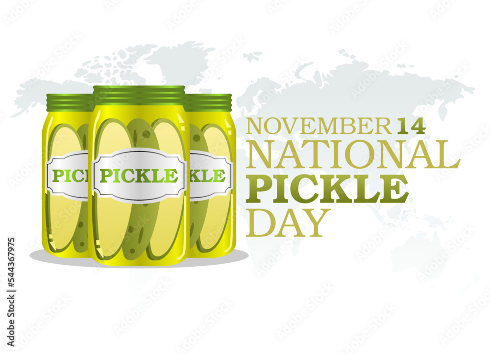 vector graphic of national pickle day good for national pickle day ...