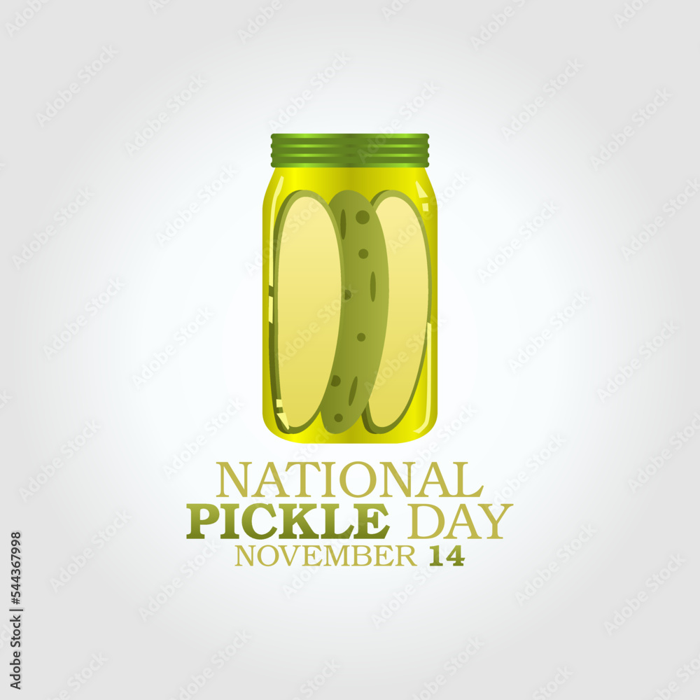 vector graphic of national pickle day good for national pickle day ...
