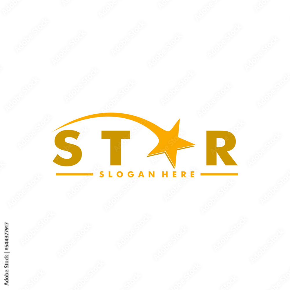 star logo icon vector, letter Star logo design template Stock Vector ...