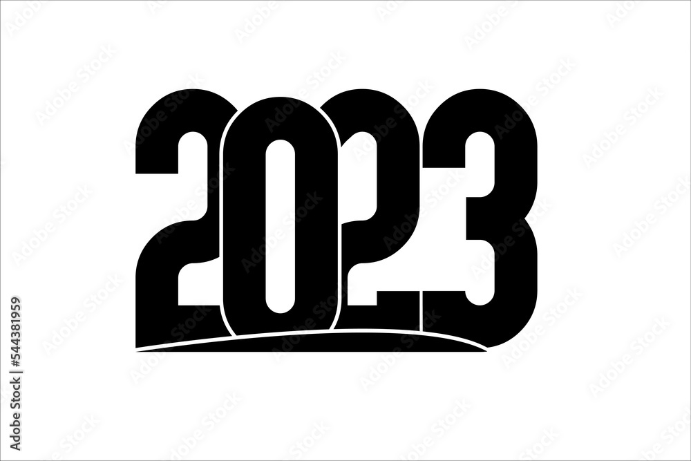 2023 number Isolated on white background. 2023 Vector logo text design ...