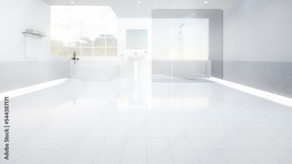 Modern Floor White Tiles Texture