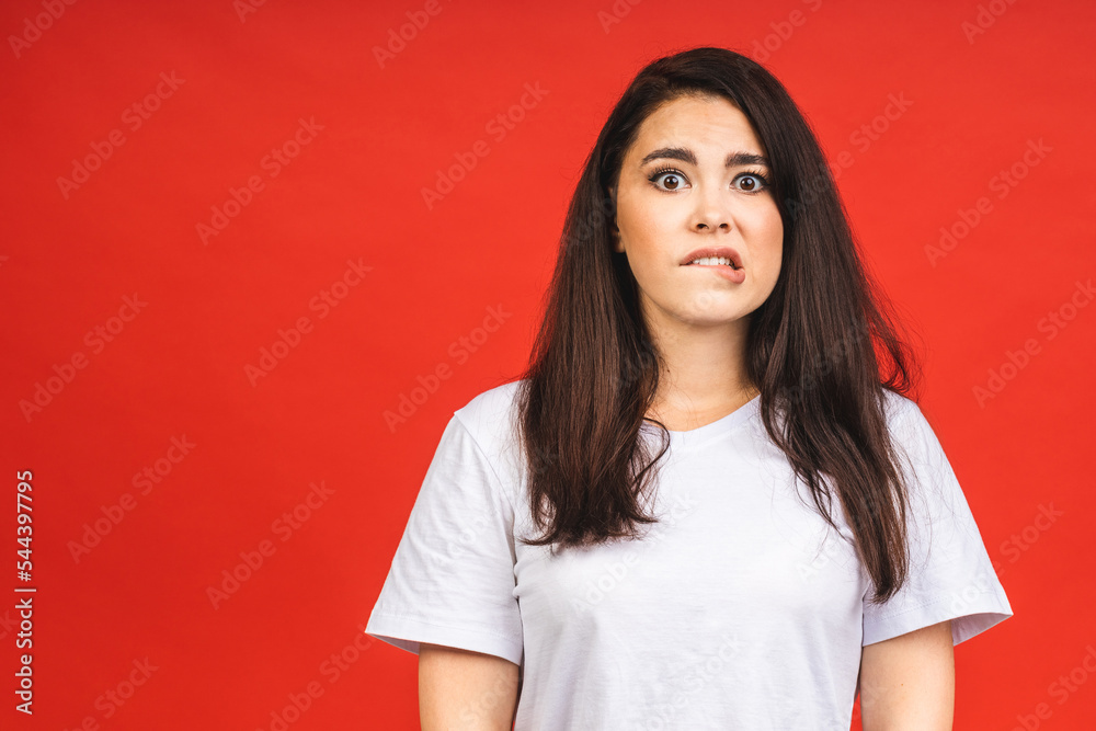 Young Beautiful Hispanic Sad Woman Serious And Concerned Looking