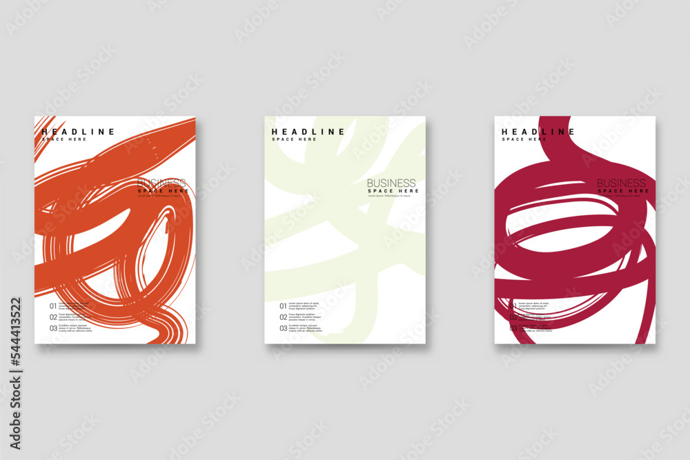 Vector grunge overlay. Hand-drawn abstract frame set. Ink brush strokes ...