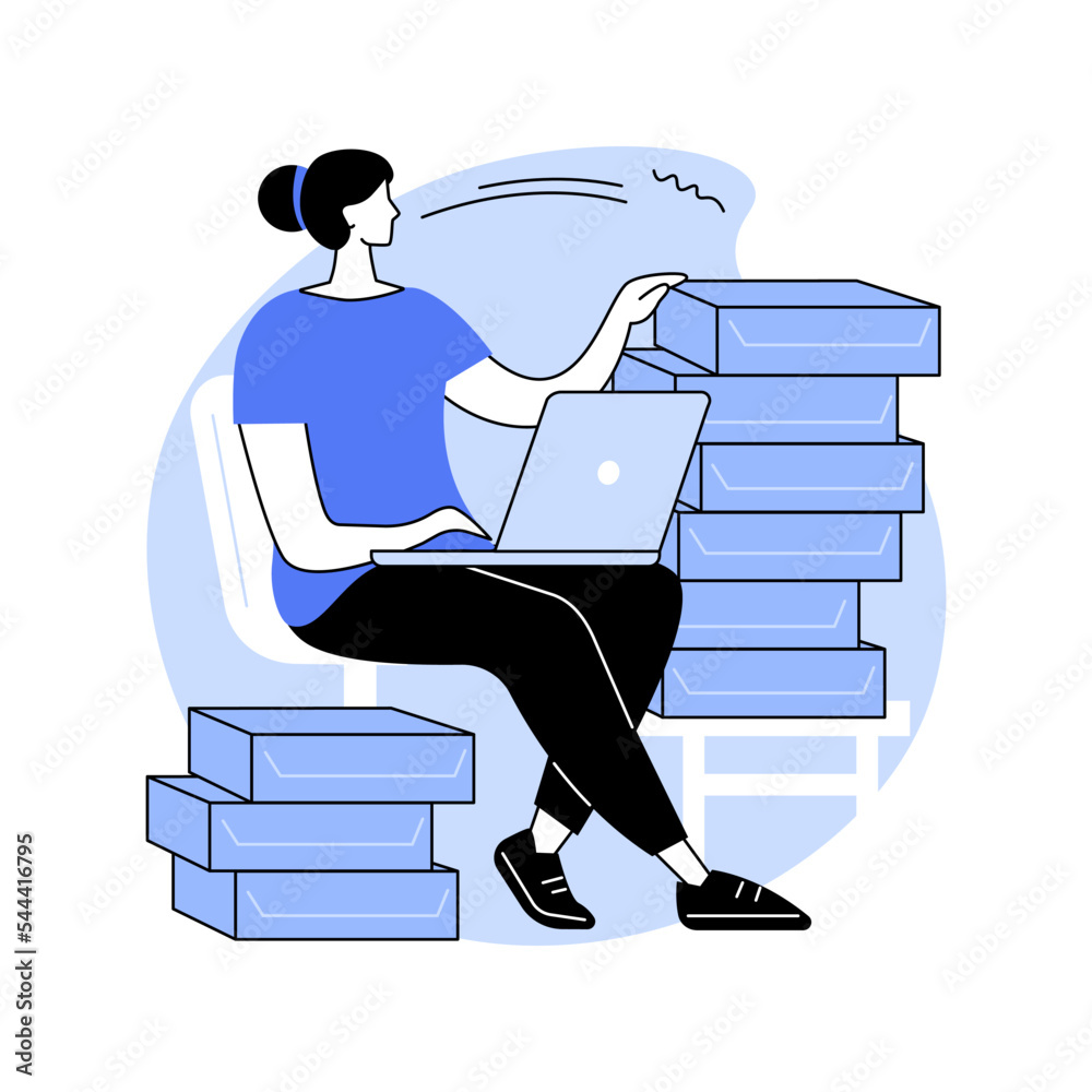 Creating stock of products isolated cartoon vector illustrations. Stock ...