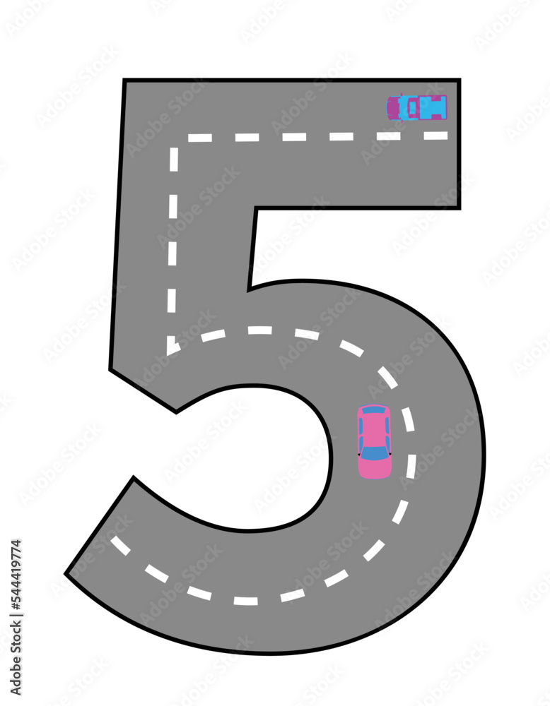Road-Themed Number Formation,Tracing Numbers,Develop number recognition ...