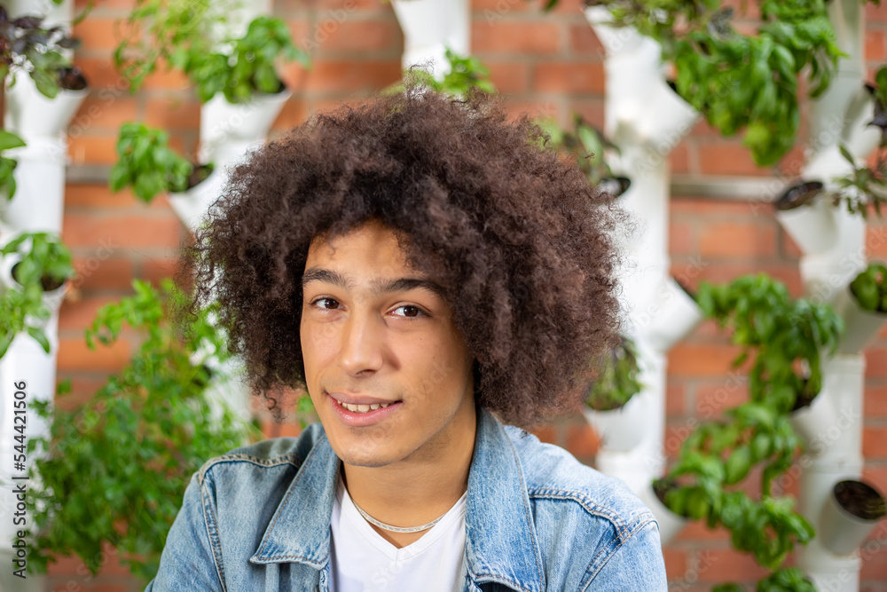 Portrait of beautiful young ethnic Afro-Italians in their 20s, in a ...