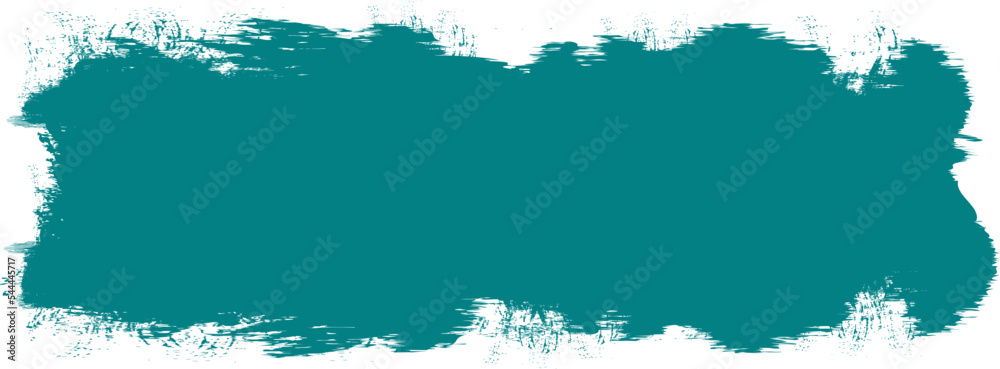 Teal brush stroke isolated on background. Paint brush stroke vector for ...