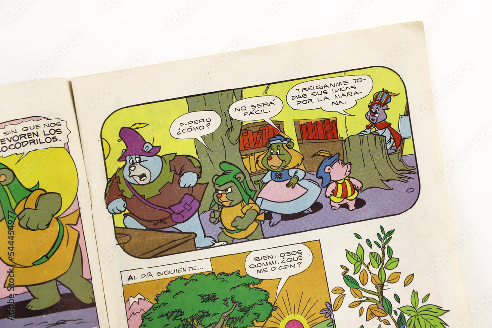 Magazine of comics from the 80s of Gommi Bears. Walt Disney cartoons ...