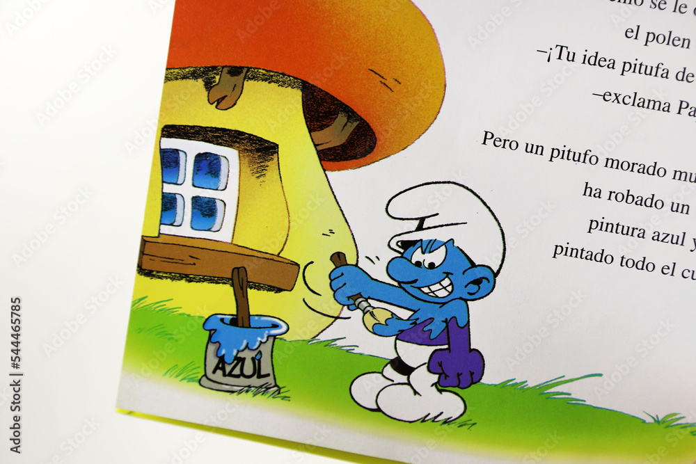 The Smurfs storybook. Characters created by Peyo. TV series. Book for ...