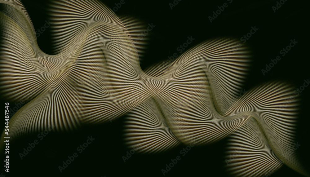 Ondas de capim em arte digital para quadros decorativos e fundo vetor ...