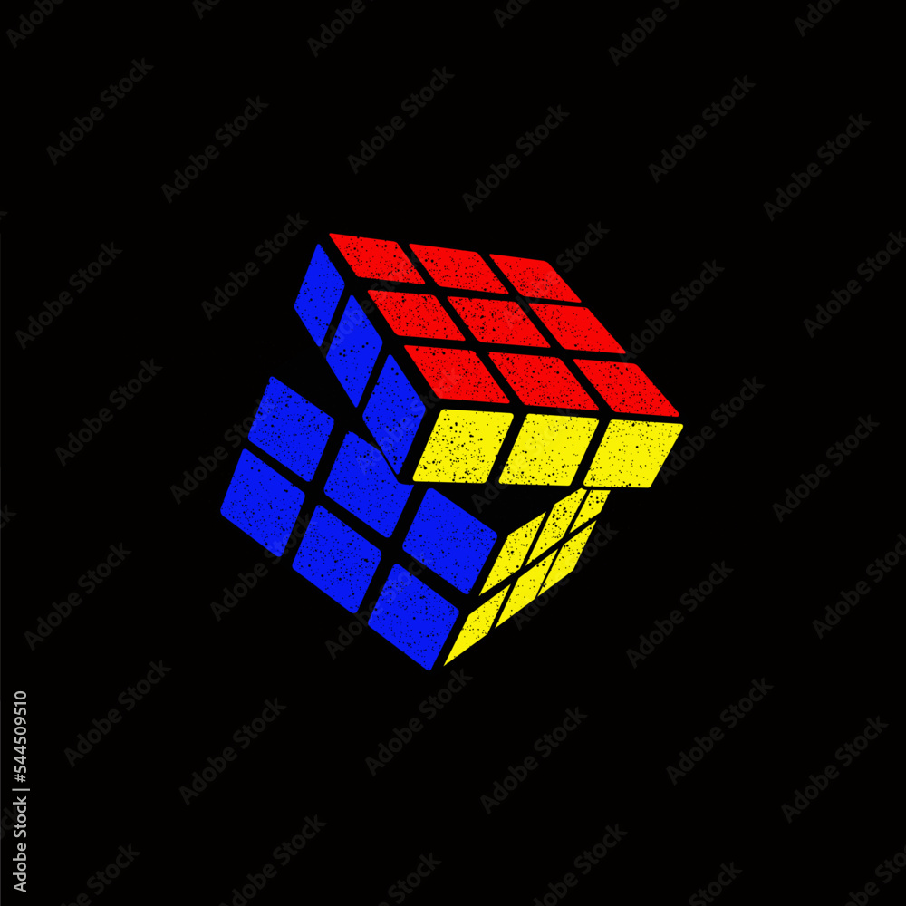 Rubik's cube puzzle vector art and graphics on November 9, 2022, in ...