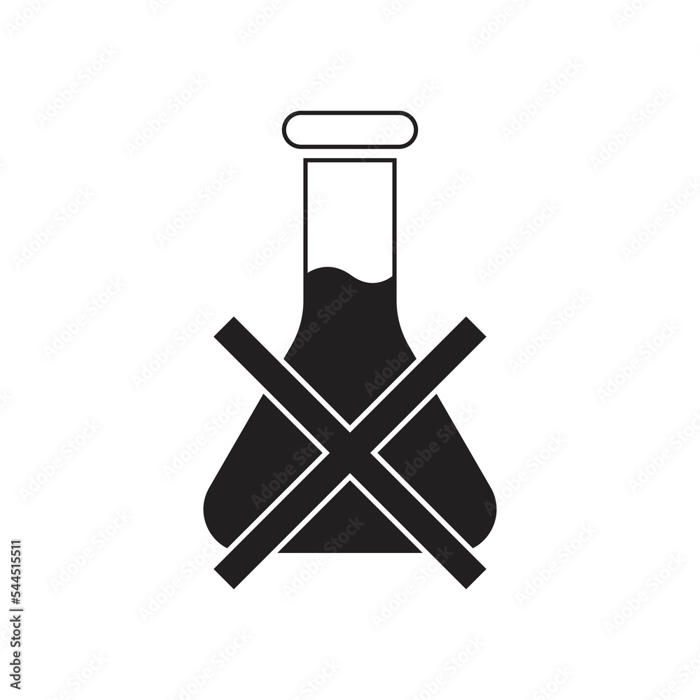 No liquids toxic sign. prohibition of chemical additives vector sign ...