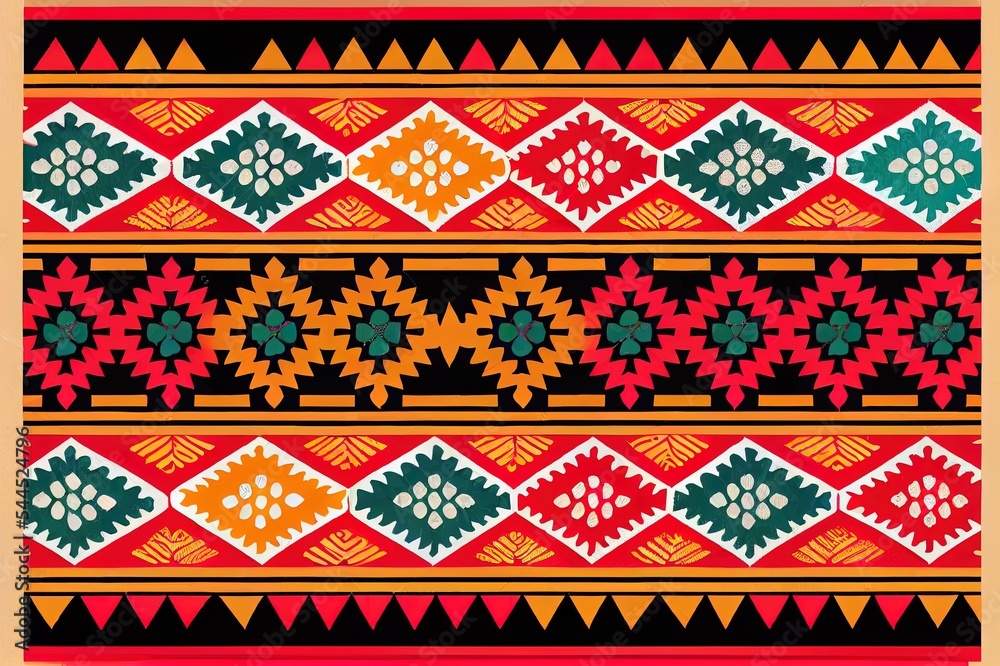 Motif ethnic handmade border beautiful art. Ethnic leaf floral background art. folk embroidery ...