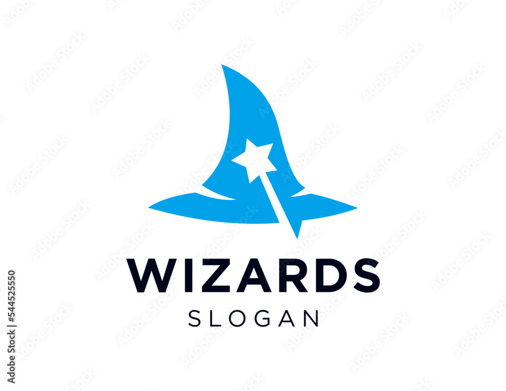Logo design about wizard on a white background. made using the ...