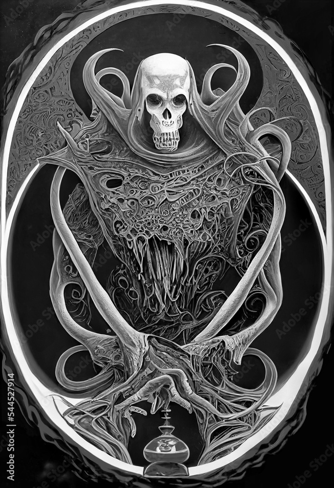 Midjourney abstract render of the reaper Stock Illustration | Adobe Stock