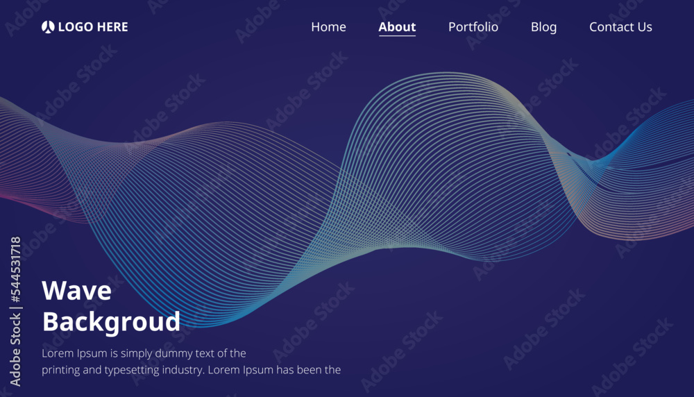 Abstract colorful wave background Stock Vector | Adobe Stock