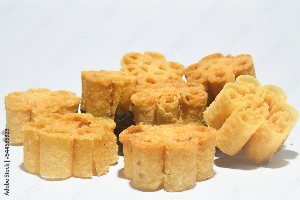 Honeycomb cake is also known as Kuih Loyang. These cookies are popular ...