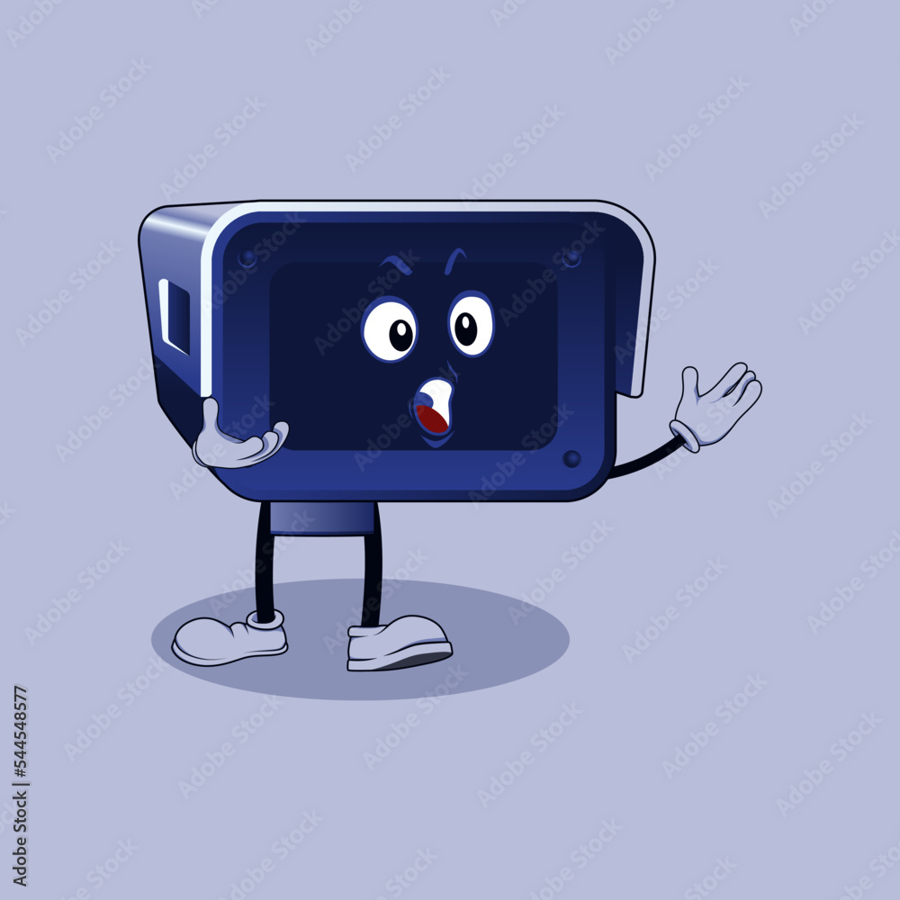 CCTV Cartoon Characters with face expression Stock Vector | Adobe Stock