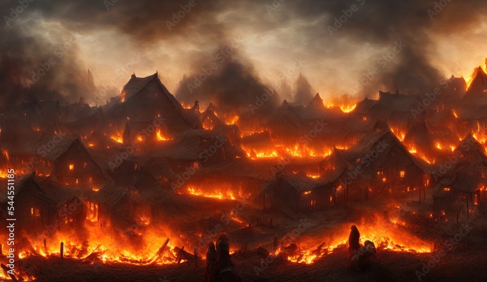 Anime Village On Fire