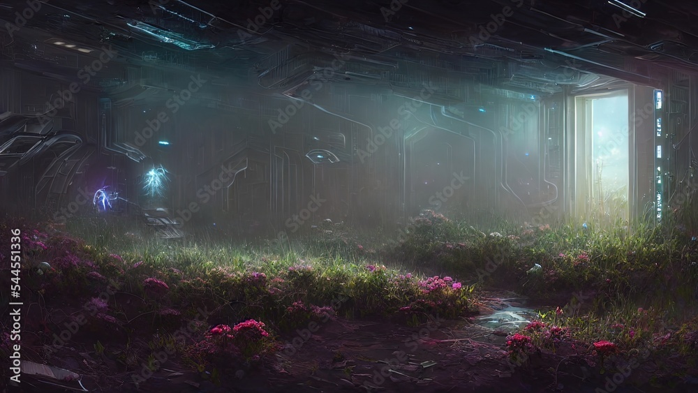 Sc Fi Abandoned Space Station