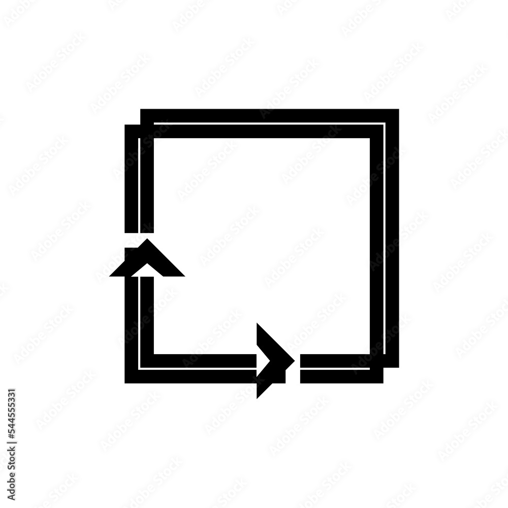 Coordinate axes sign. Coordinate system. Square area icon. Measuring ...