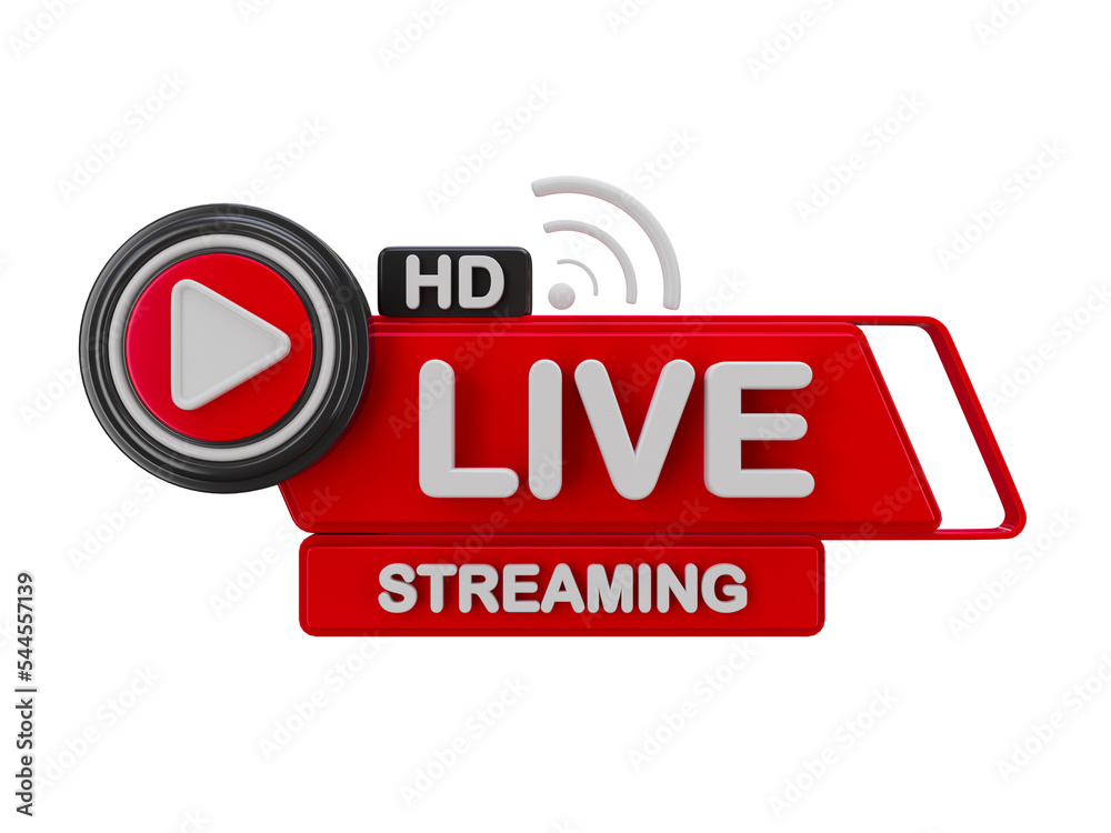 Youtube live streaming banner design template cutout Stock Illustration ...