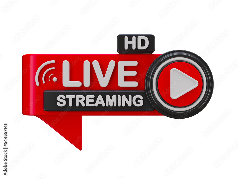 Youtube live streaming banner design template cutout Stock Illustration ...
