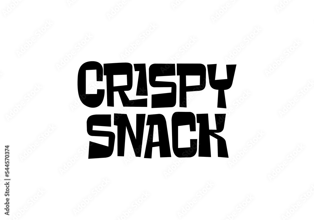 Crispy text, lettering quote hand drawn creative concept for your ...