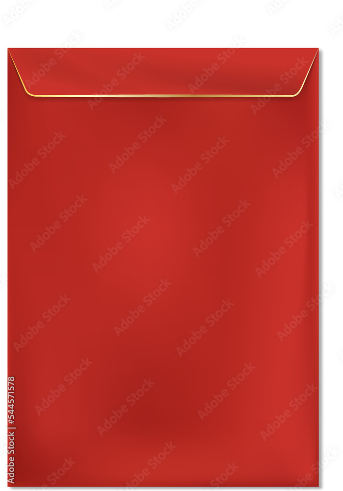 Red manila envelope Stock Illustration | Adobe Stock