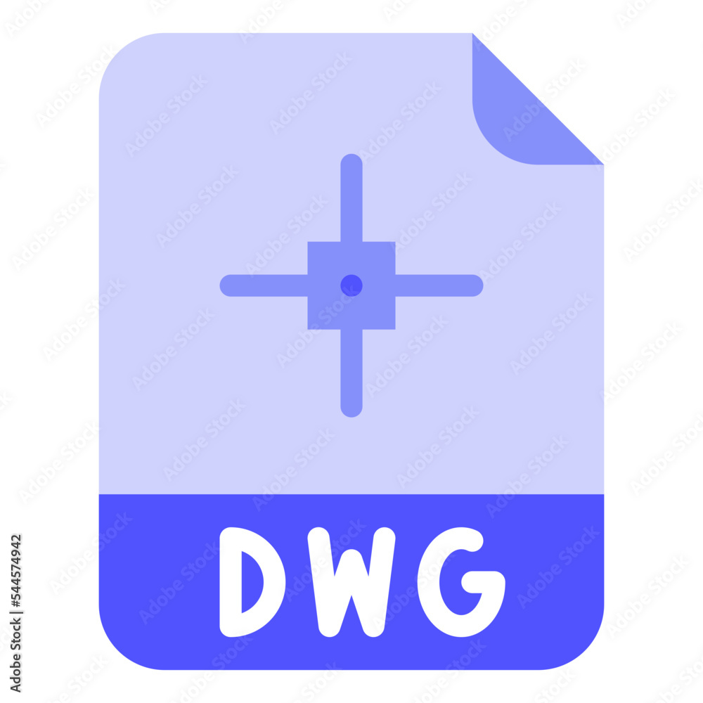 dwg file format extension icon Stock Vector | Adobe Stock