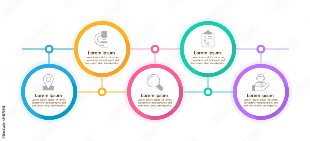 Laboratory services infographic chart design template. Editable ...