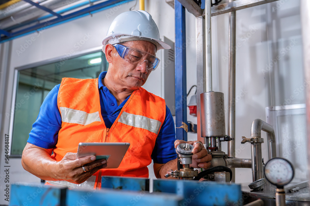 Electrical engineer inspection thermocouple and commissioning during ...