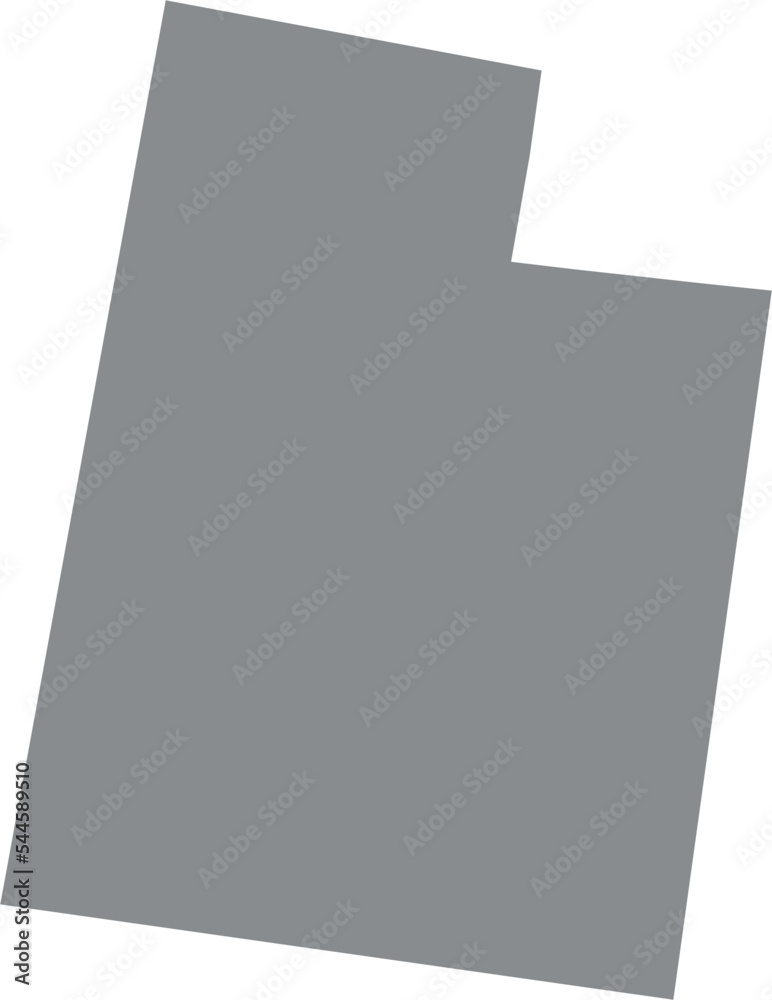 Utah Map Vector, United States of America, Isolated on Transparent ...