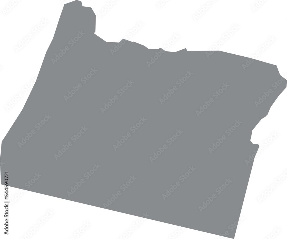 Oregon Map Vector, United States of America, Isolated on Transparent ...