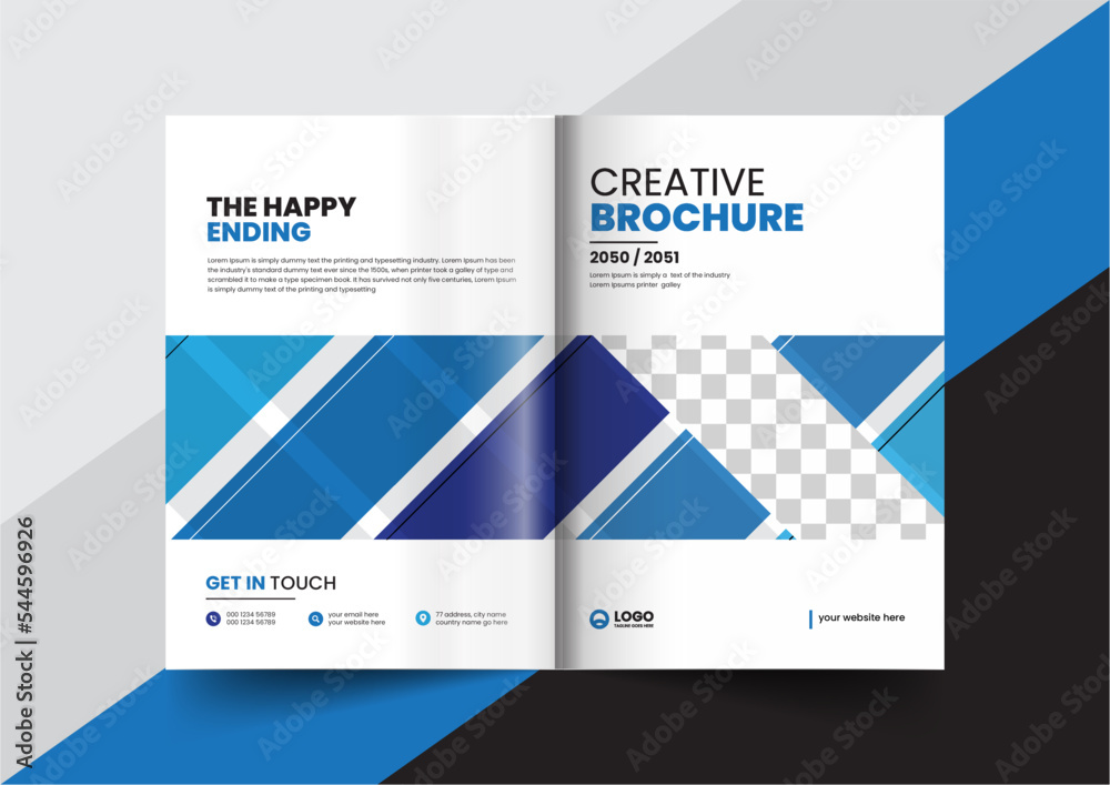 corporate company profile brochure annual report booklet proposal cover ...