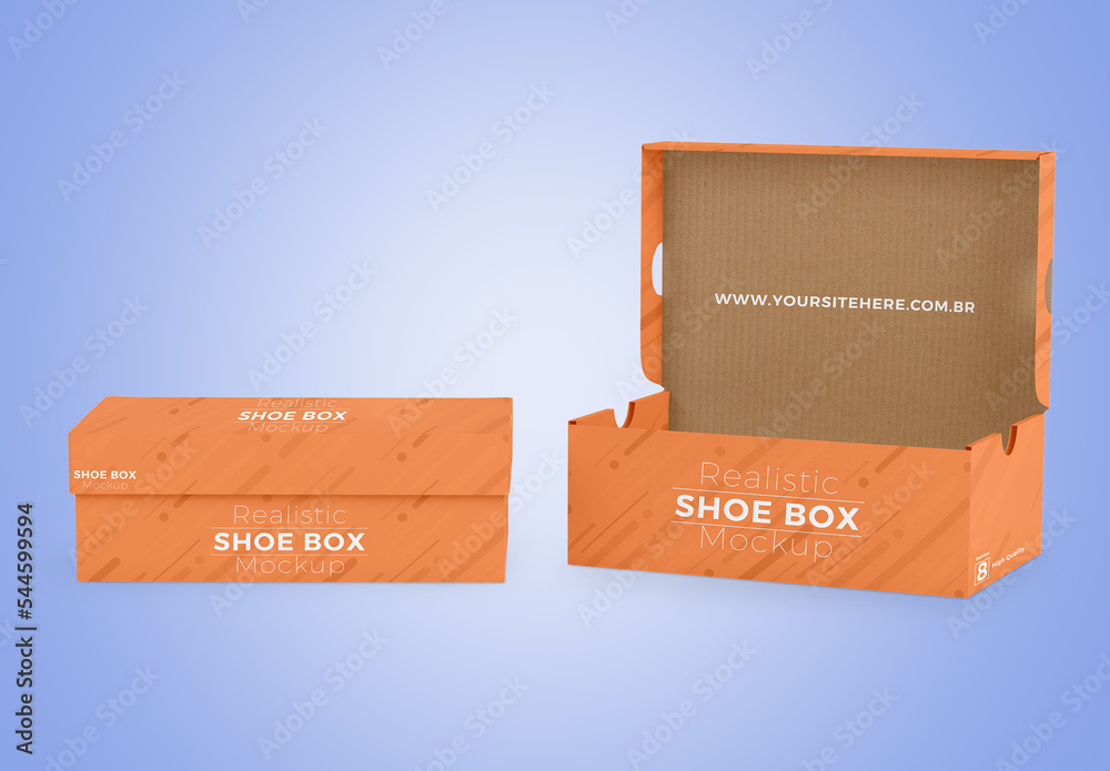 Shoe Box Mockup Stock Template | Adobe Stock