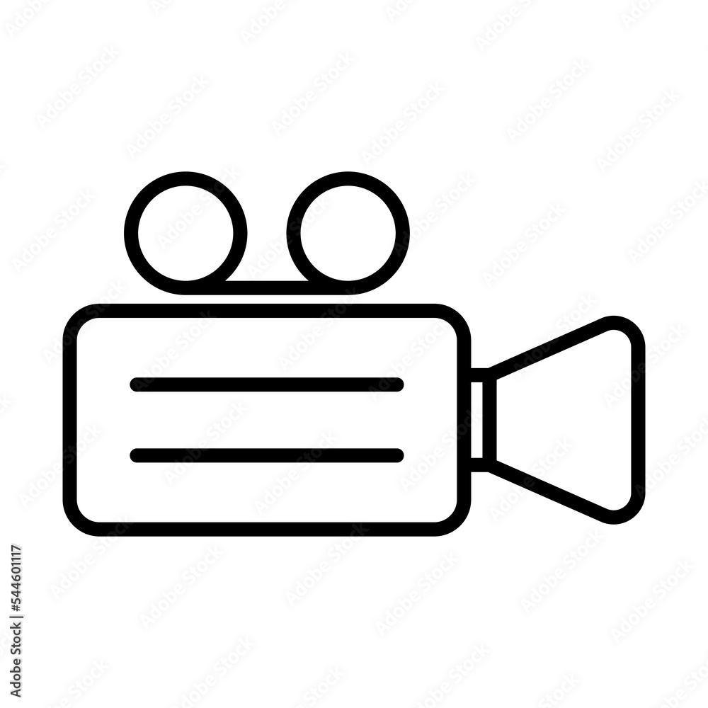 Video Camera Icon Logo Design Vector Template Illustration Sign And ...