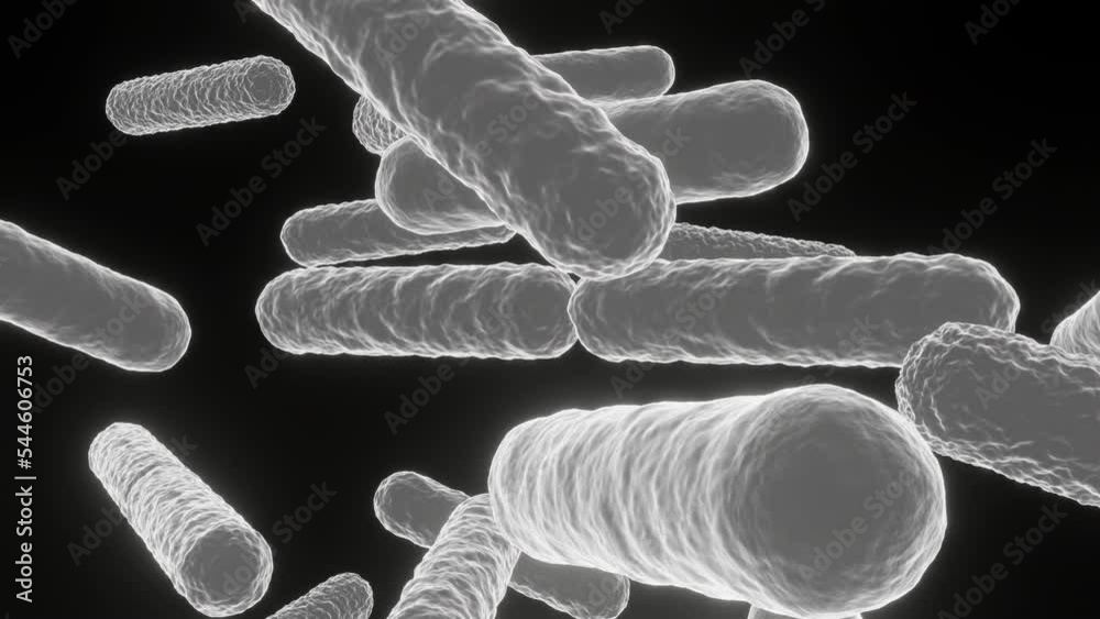 Cell proteins under electron microscope 3d animation bright Stock ビデオ ...