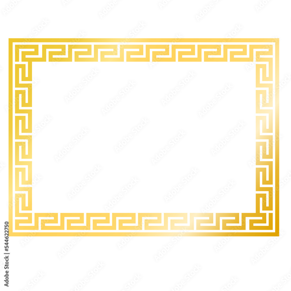 Greek gold frame border illustration jpeg image , png transparent ...