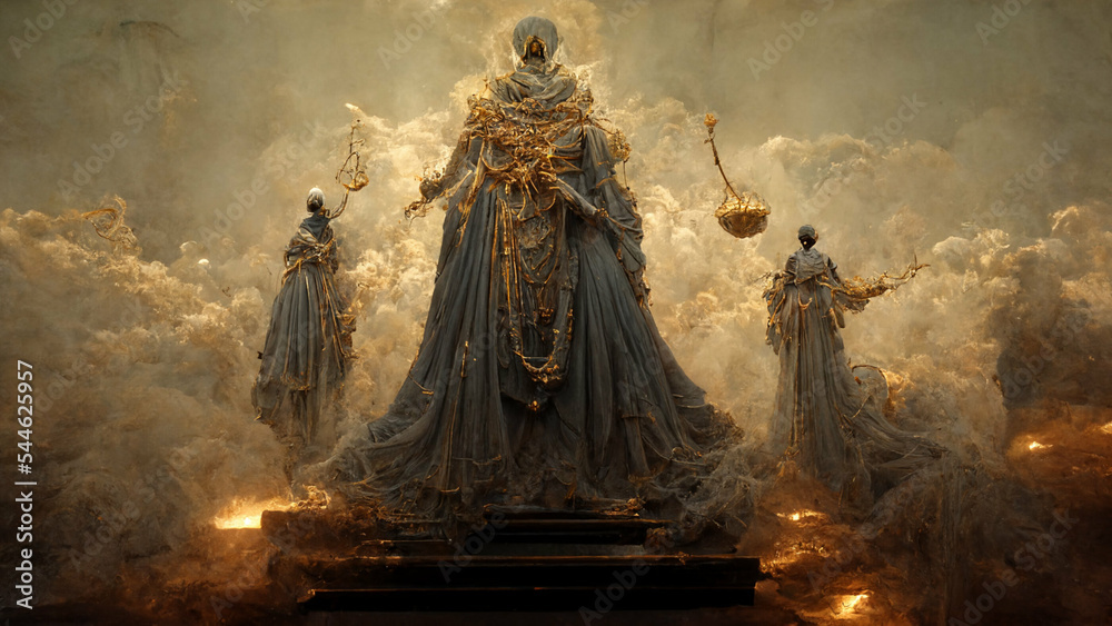 Eldritch Godess Statue 8 Stock Illustration | Adobe Stock