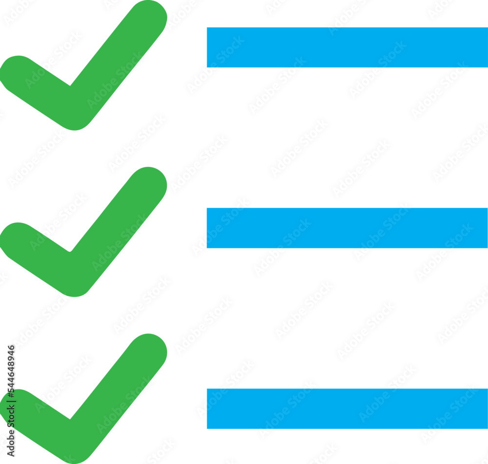 Task list line vector icon. To Do List Tick checklist tasks icon Stock ...