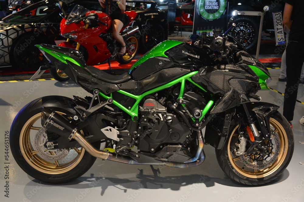 Kawasaki ninja motorcycle at Manila Auto Salon in Pasay, Philippines ...