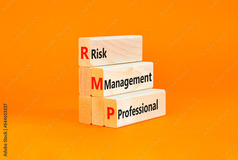 RMP risk management professional symbol. Concept words RMP risk ...